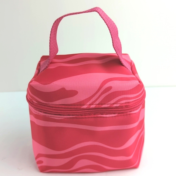 Benefit | Bags | Benefit Cosmetics Mini Pink Zebra Stripe Cosmetics ...